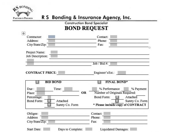Forms – RS Bonding